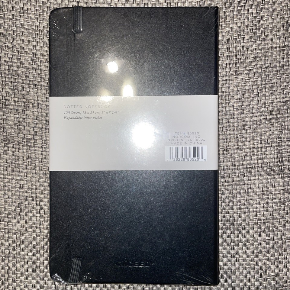 Exceed Brand Hard Cover Dotted Notebook Black 120 Sheets - Sealed | eBay