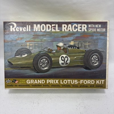 Vintage Slot Car Model Kit Revell Racer Grand Prix Lotus & Schuco Car ...