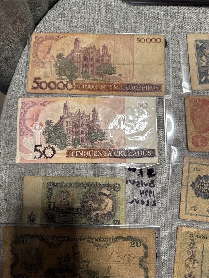 Foreign Random Bank Notes 8 Total Circulated | eBay