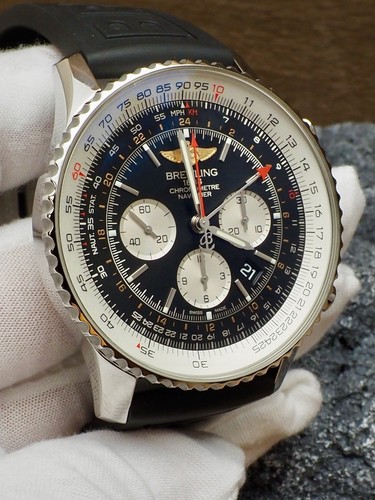 Breitling Navitimer GMT B04 AB0441 48mm 95% LNIB Full Set Rare largerst ...