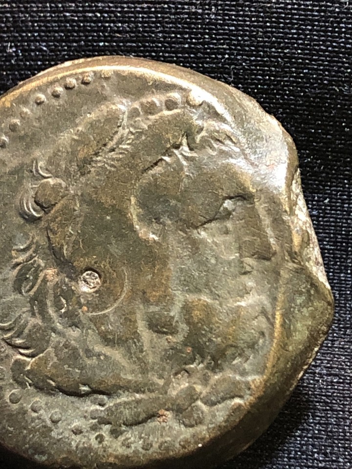 ptolemaic kingdom ancient coin Ptolemy V 204-180bc Ae29 Drachm Herakles ...