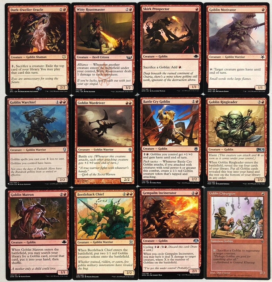 EDH Goblin Deck - Commander MTG Magic the Gathering | eBay