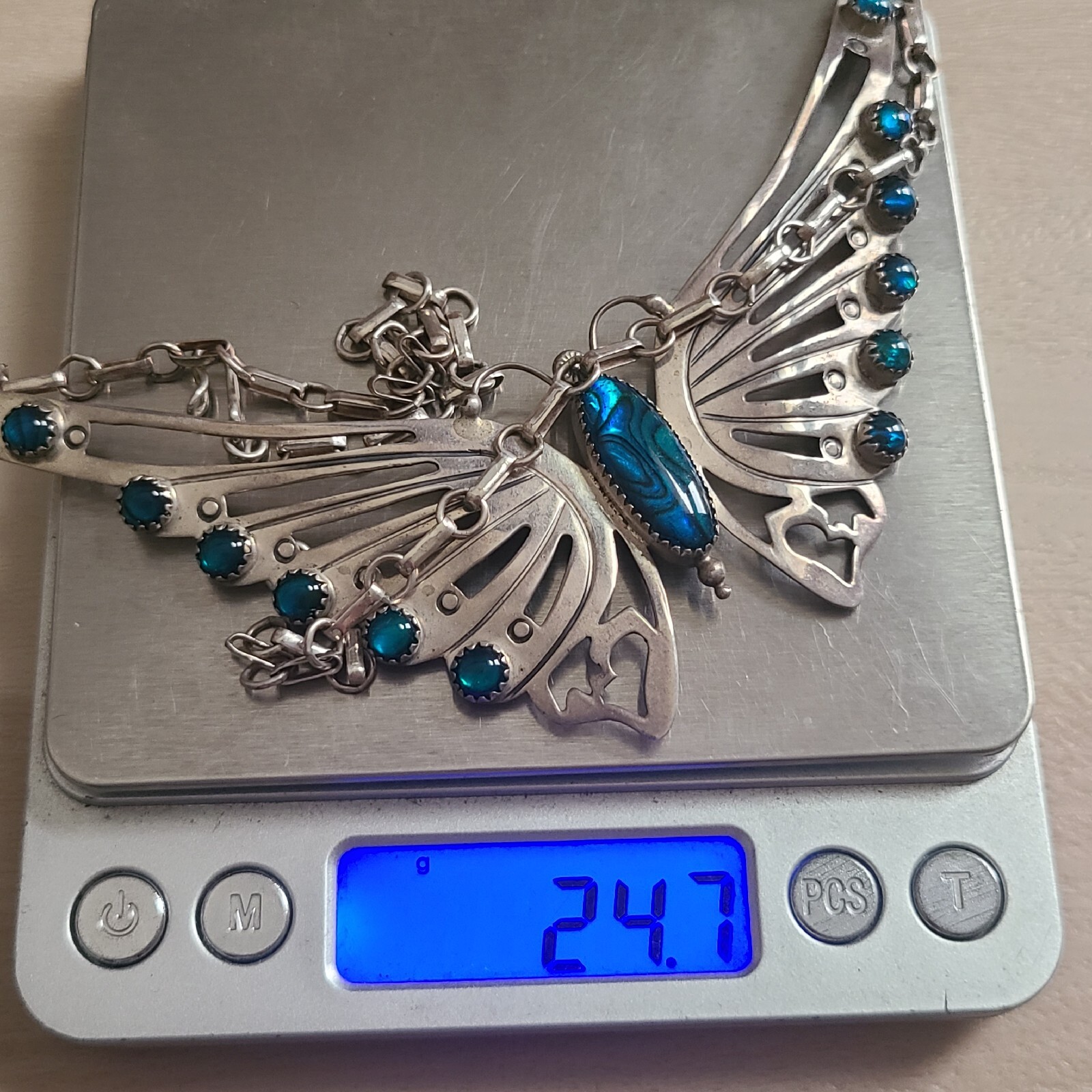 RARE NAVAJO SARAH DICKENS SIGNED STERLING SILVER ABAL… - Gem