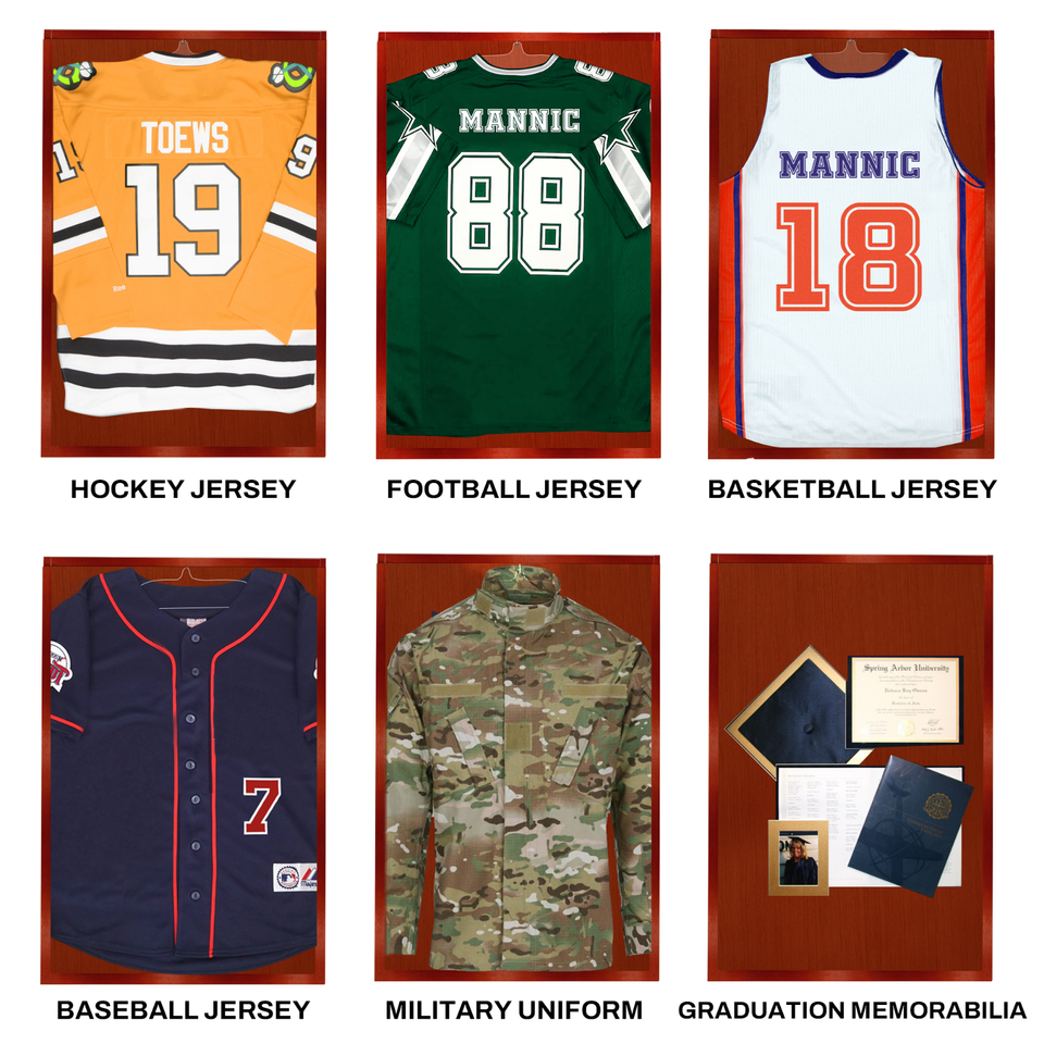 Jersey Shadow Box, Jersey Display Case Black, Cherry, or Golden Oak | eBay