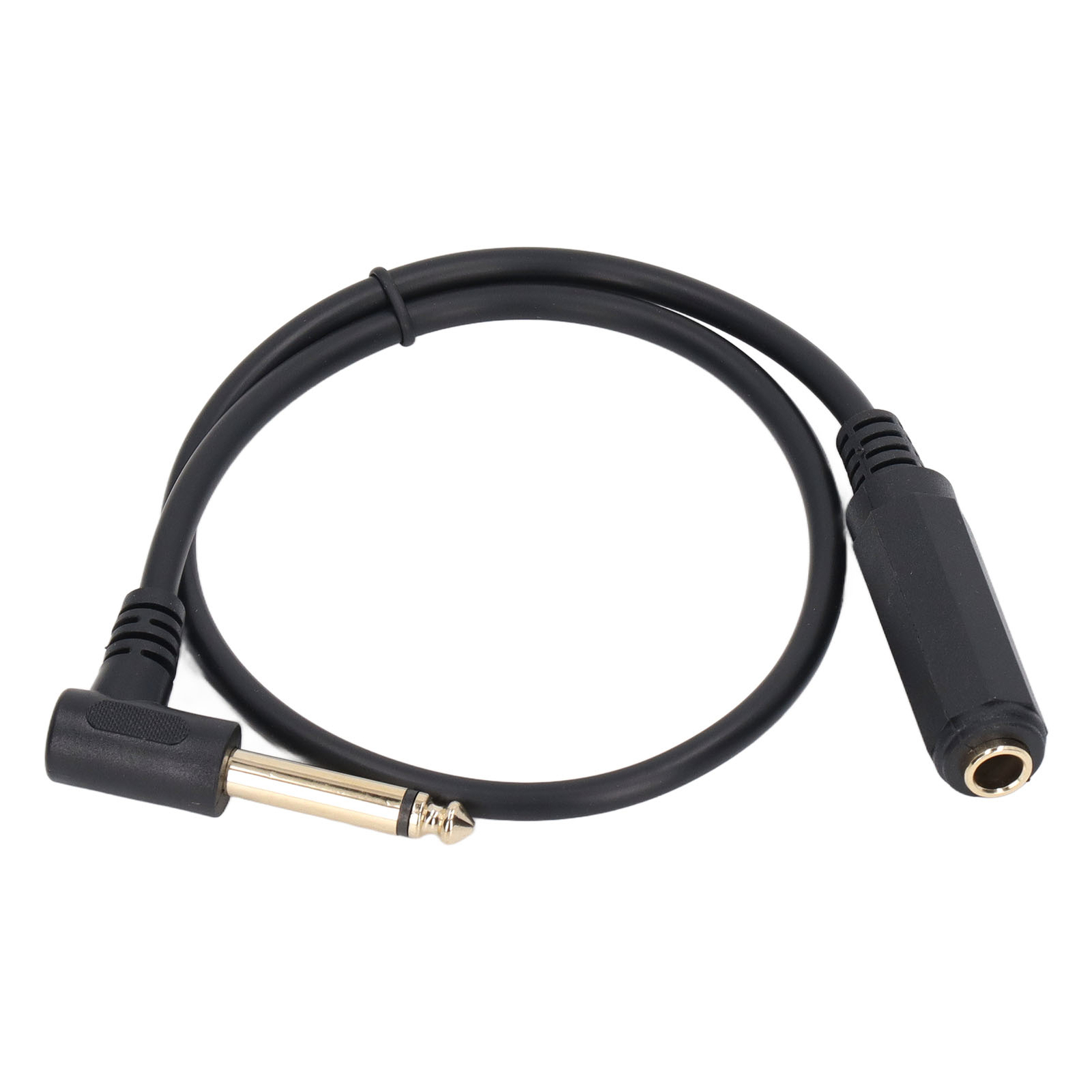 Audio Cable 0.5m 1/4in Mono Right Angle 6.35mm Male To Female Stereo ...