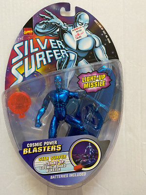Silver Surfer - STAR SURFER COSMIC POWER BLASTERS ACTION FIGURE TOY BIZ ...