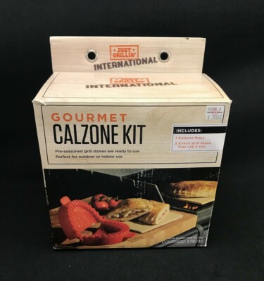 Gourmet Kit Calzone Press Seasoned Cordierite Grill Stone Empanadas ...