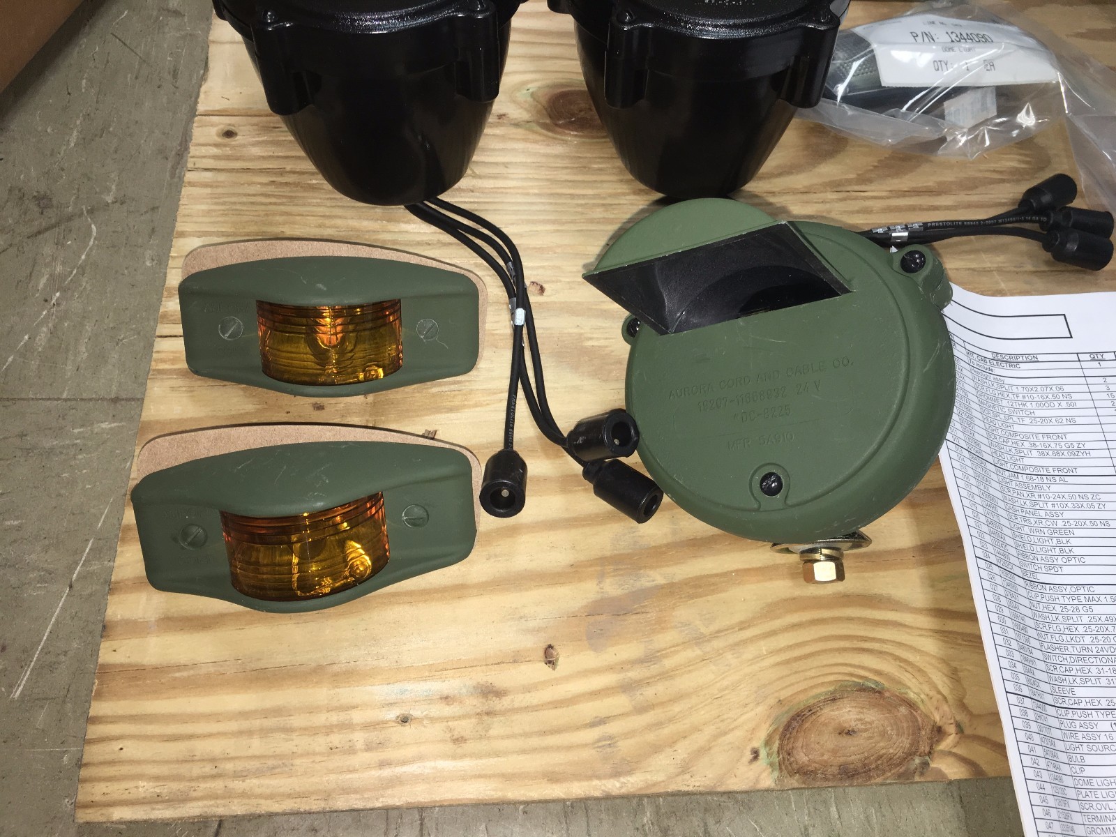 MILITARY LVS CAB DASH Headlight Turn Signal KIT MRAP OSHKOSH LVSR TRUCK ...