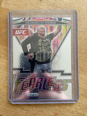 2022 Panini Prizm UFC #24 George St-Pierre Fearless Card - SHARP CARD ...
