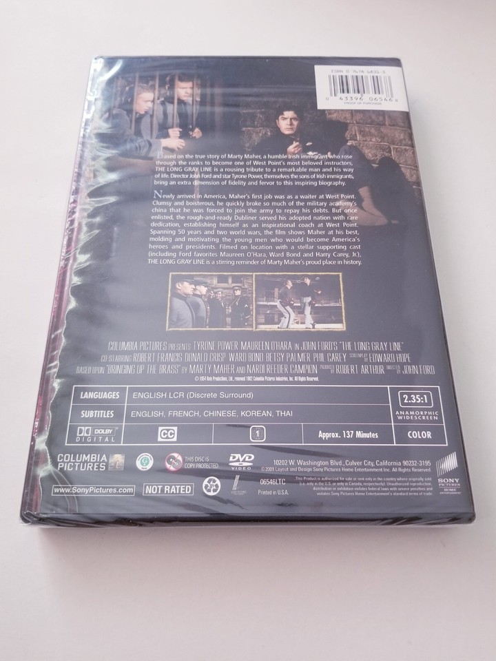 The Long Gray Line (DVD, 2009) Tyrone Power, Maureen O’Hara, OOP, New ...
