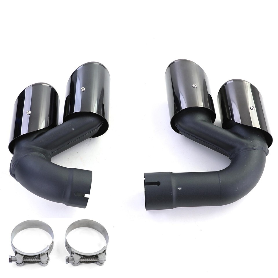 BMW X5 G05 X6 G06 X7 G07 40i Gloss Black Exhaust Tail Pipe Trims Tips