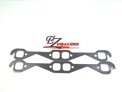 SBC Header Gaskets Chevy Small Block Exhaust Gaskets Chevy 1-3/8" x 1-3 ...