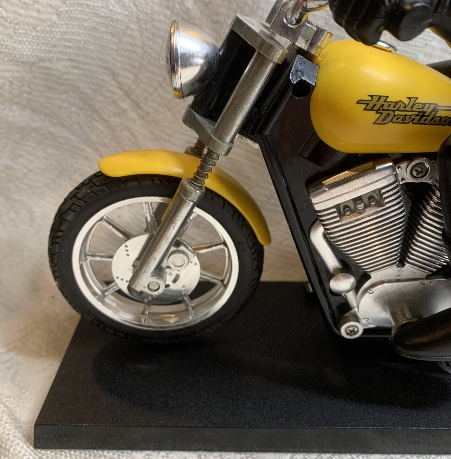 Tyco R/C Remote Control Yellow Harley Davidson Motorcycle Racer W/O ...