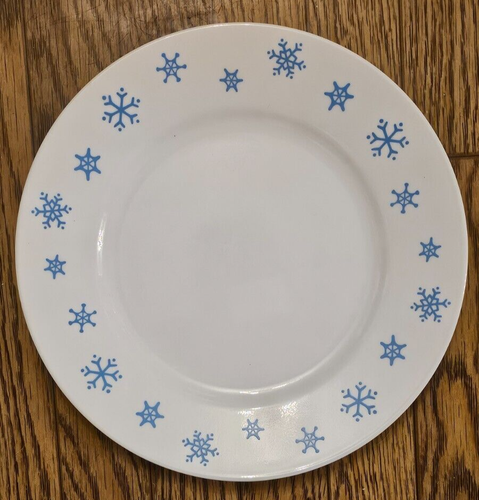 Corelle Blue Snowflakes Winter Christmas 10.5" Dinner Plate | eBay