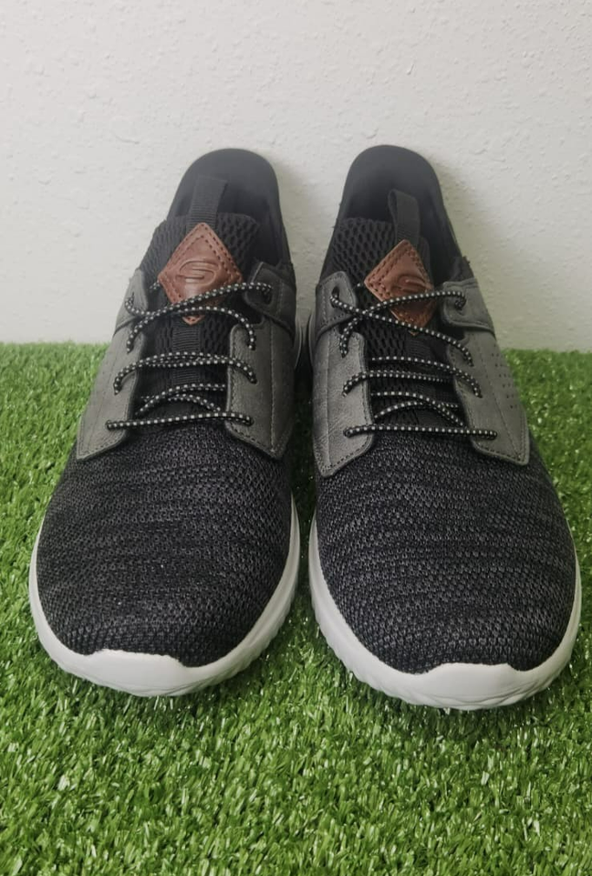 Skechers Hands Free Slip On Shoes Mens Size 9.5 Black Swift Fit ...