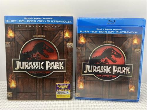 Jurassic Park 20th Anniversary Blu-ray,DVD, Digital Code Set with Slip ...