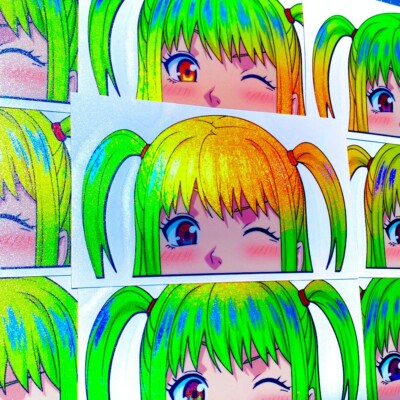 MISA HOLO ANIME GIRL PEEKER STICKER DEATH NOTE CAR DECAL | eBay