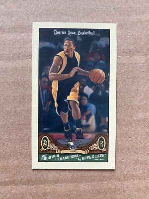 DERRICK ROSE 2011 Goodwin Champions Mini #111 MEMPHIS TIGERS CHICAGO ...