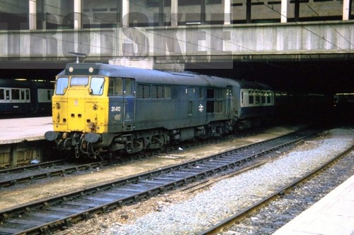 35mm Slide BR British Rail Diesel Loco Class 31 31412 Norwich 1984 Orig ...