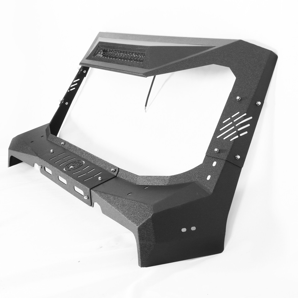 Madmax Windshield Frame Cover Visor Cowl Armor w/ LED For Jeep Wrangler ...