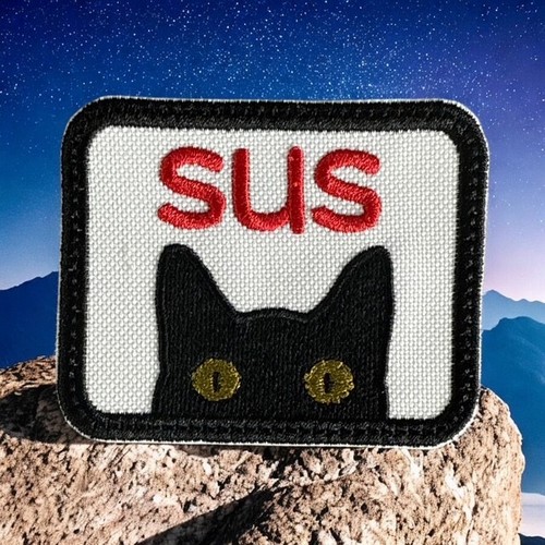 SUS Cat Embroidery Patch 2.50" X 3.08" | eBay