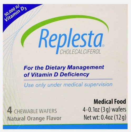 Replesta Wafer 4ct Vitamin D Deficiency HIGH DOSE (not low dose NX) 50K ...