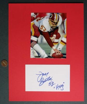 1980-93 Washington Redskins Jeff Bostic signed / autographed card ...