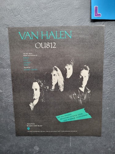 Van Halen OU812 Album & Tour Promo Print Advertisement Vintage 1988 | eBay