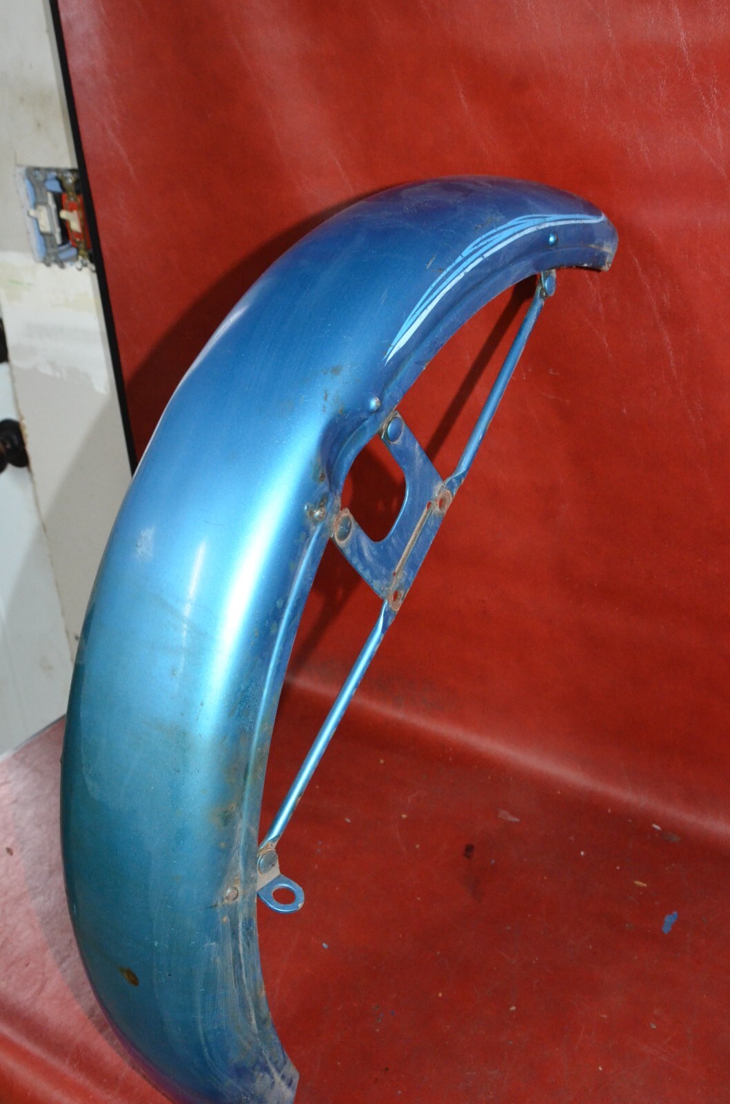 Vtg Harley Davidson Steel Rear & Front Fender 58-96 Set Softail Bobtail ...