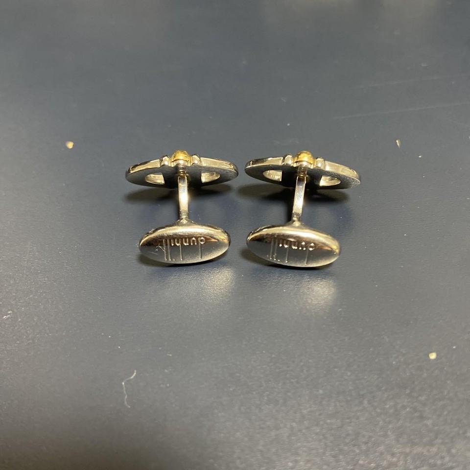 dunhill Cufflinks 750 K18 James Bond 007 Model Gold Silver | eBay