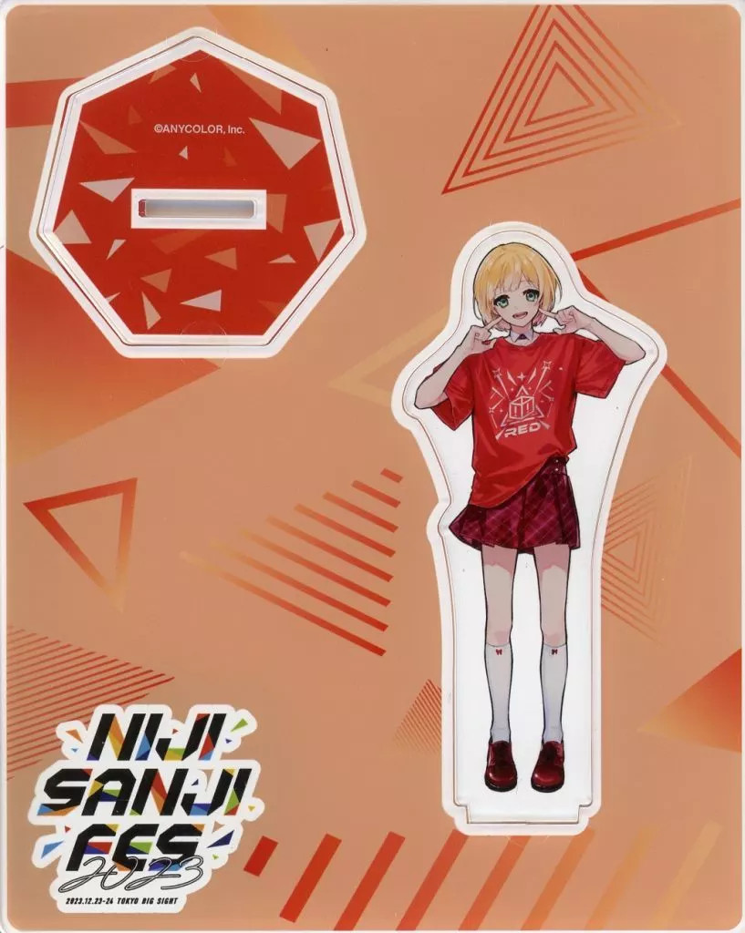 Nijisanji Virtual YouTuber Acrylic Stand Aki Suzuya Class T-shirt 2023 ...