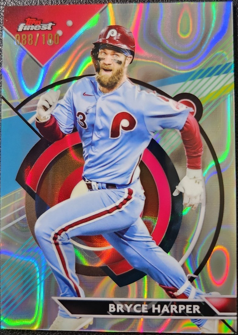 2023 Topps Finest - Bryce Harper #78 Lava Refractor /100 for sale ...