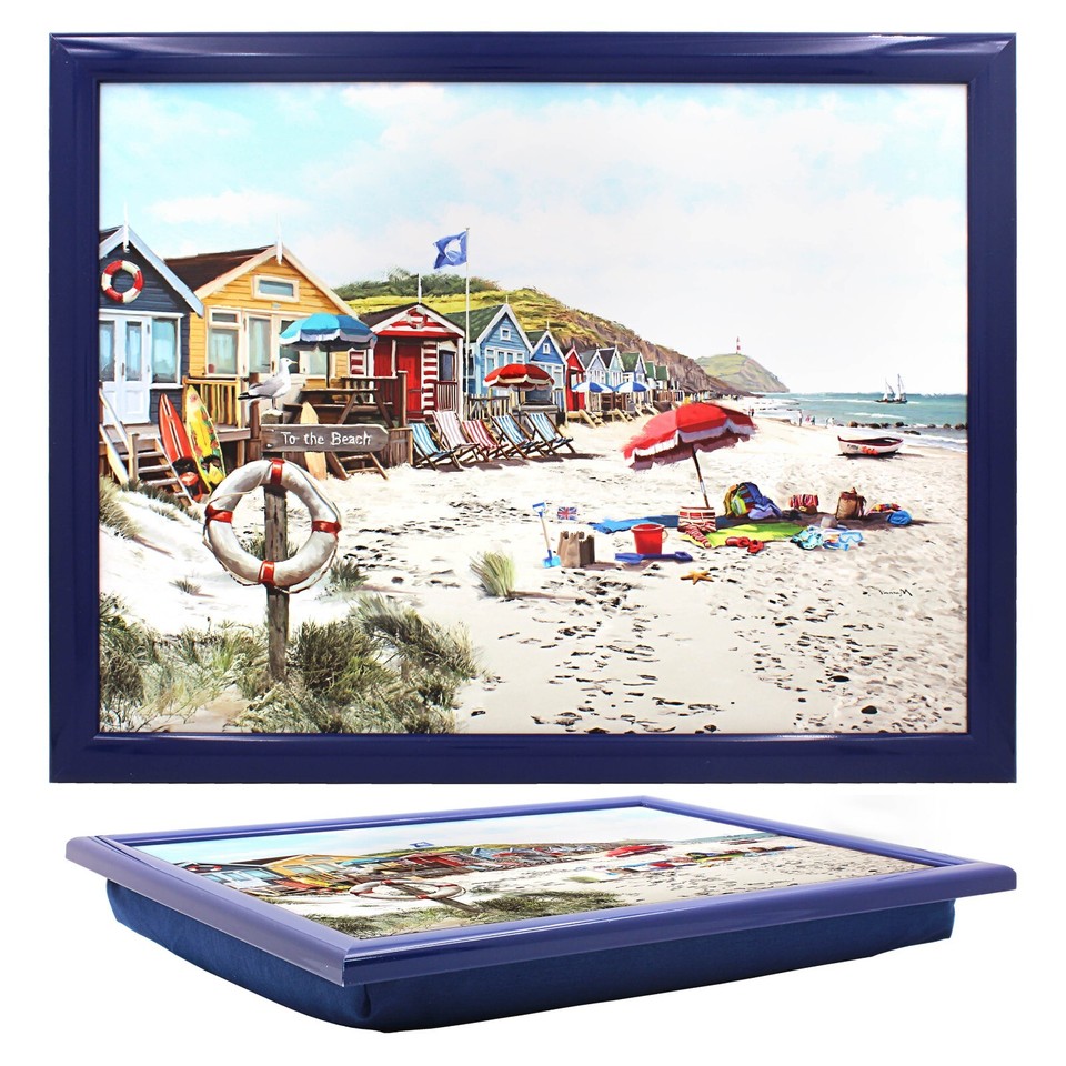 Lap tray Gift Cushioned Bean Bag Padded Base Laptrays dinner tray for ...