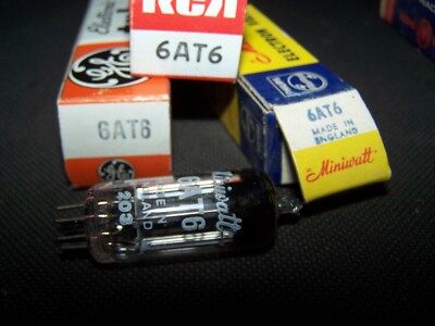 6AT6 , Miniwatt /Mullard and AWV Radiotron and others NOS Tubes | eBay ...
