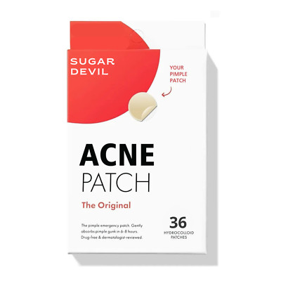 Sugar Devil Acne Patches - Hydrocolloid Pimple Patches for Acne - 36 ...