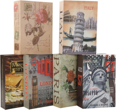 ® 6 Different Book Safe Lock Boxes, Large Book Box with Premium ...
