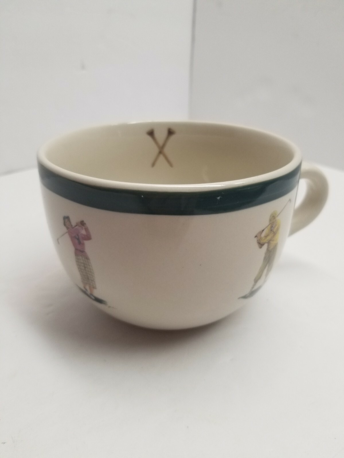 Two saucers one big mug by Angler expressions. Inc golfers expressions ...