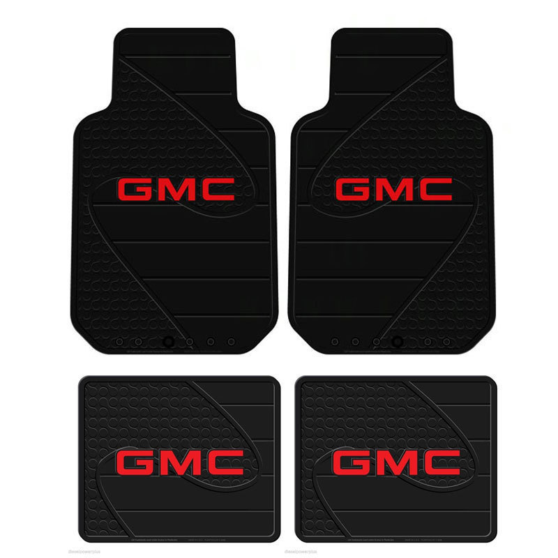 New GMC Factory Logo All Weather Heavy Duty Rubber Front / Back Floor ...