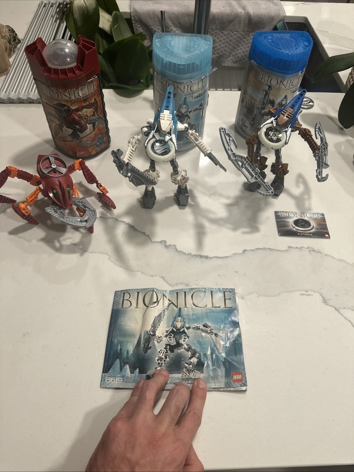 LEGO Bionicle Vintage rare 21 Figures And Masks Weapons Lot, Read ...