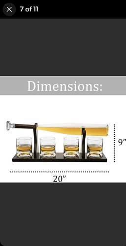 Baseball Bat Whiskey Decanter Set with 4 Baseball Glasses - Wine Savant ...