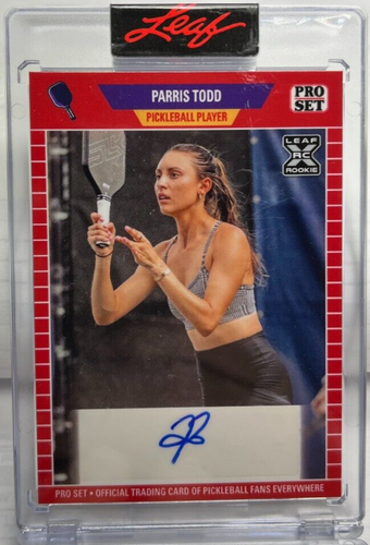 Parris Todd 2023 Leaf Pro Set Sports Pickleball Player Autograph Auto ...