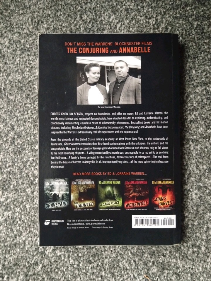 Ed & Lorraine Warren Ghost Hunters Demonologists Occult Paranormal ...