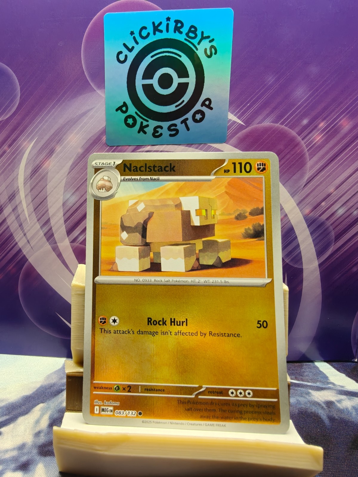 Naclstack [MEG 083/132] (Rev Holo) -ME01: Mega Evolution- Near Mint | eBay