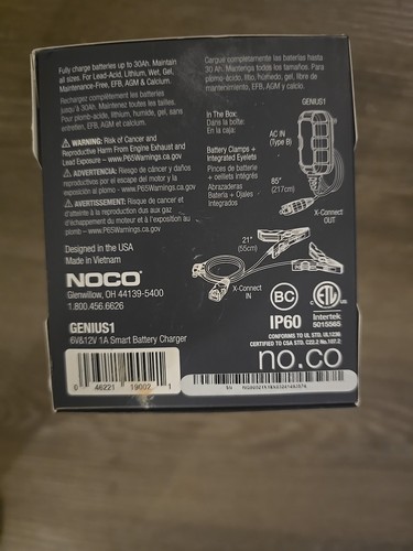 NOCO GENIUS1 Battery Charger and Maintainer 1 Amp | eBay