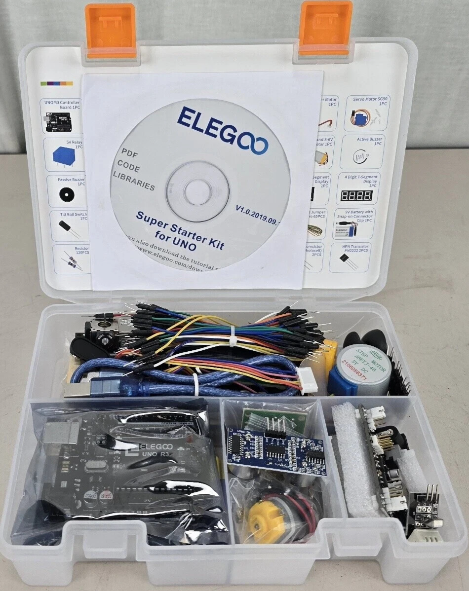 ELEGOO UNO R3 Project Super Starter Kit, new open box for picture | eBay