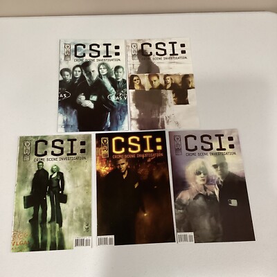 CSI CRIME SCENE INVESTIGATION 1-5 COMPLETE SET 1 2 3 4 5 IDW COMICS ...