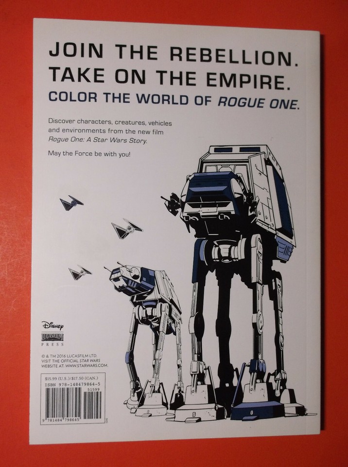 ART OF COLORING *ROGUE ONE* STAR WARS Coloring Book -100 IMAGES TO ...