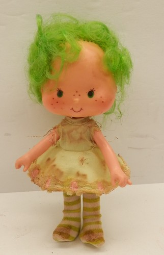 Vintage 1980's Lime Chiffon Strawberry Shortcake 5.5" Green Hair Doll ...
