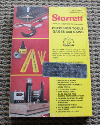 Vintage Starrett Catalog No. 28 - Precision Tools Gages & Saws – First ...