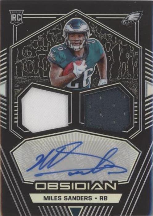 2019 Panini Obsidian - Rookie Jersey Ink Miles Sanders #RJI-MSA /150 ...